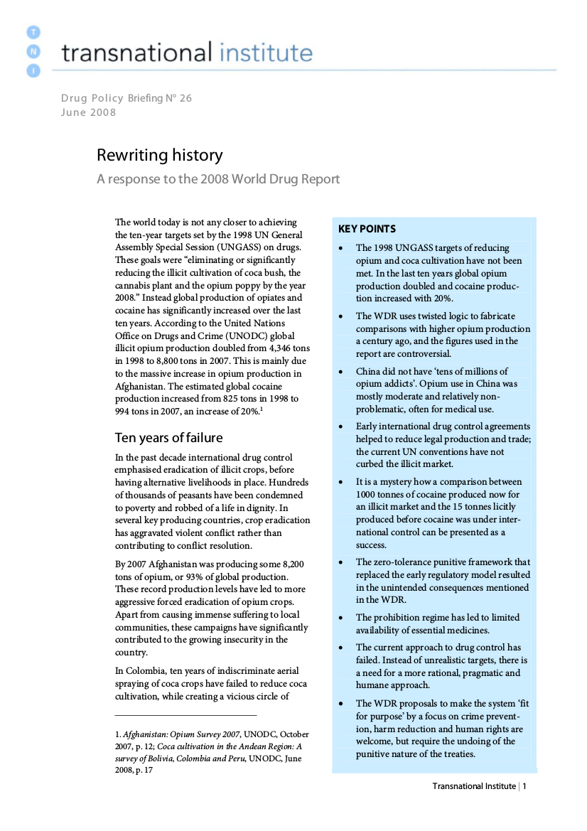 Rewriting history | Transnational Institute