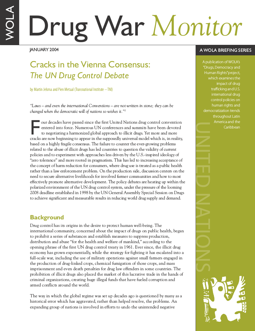 Cracks in the Vienna Consensus | Transnational Institute