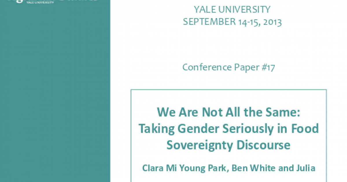 We Are Not All the Same | Transnational Institute